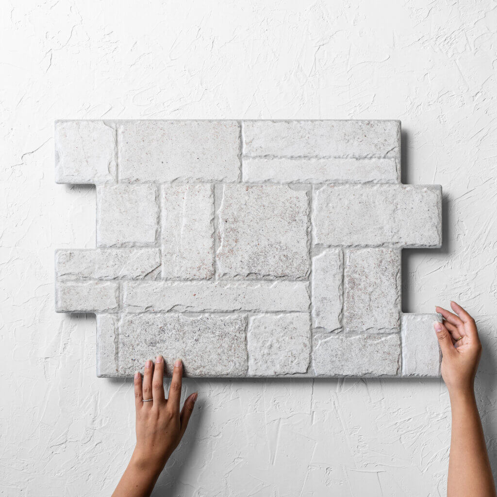 Borgogna White Stonework 440x660mm - Online Tile