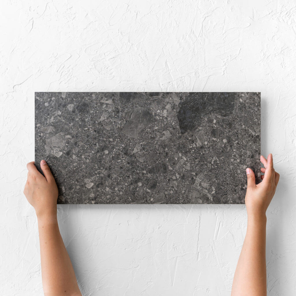 Breccia Dark Grey 300x600mm - Online Tile