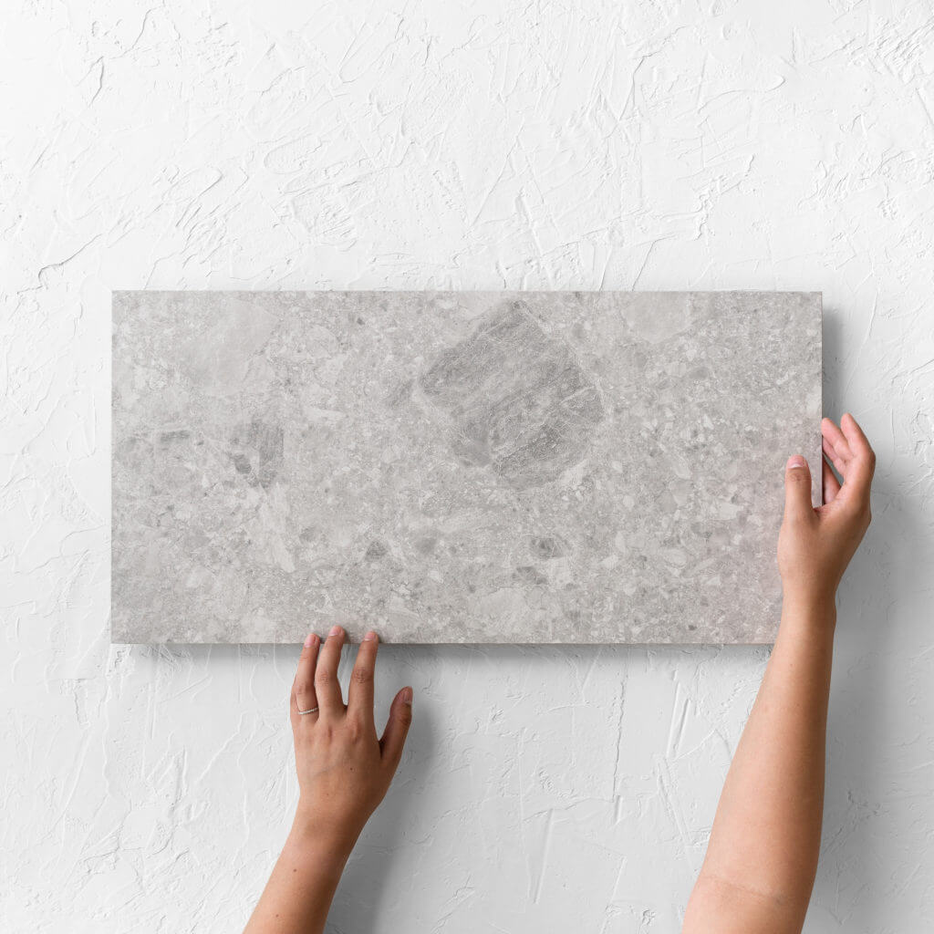 Breccia Light Grey 300x600mm - Online Tile