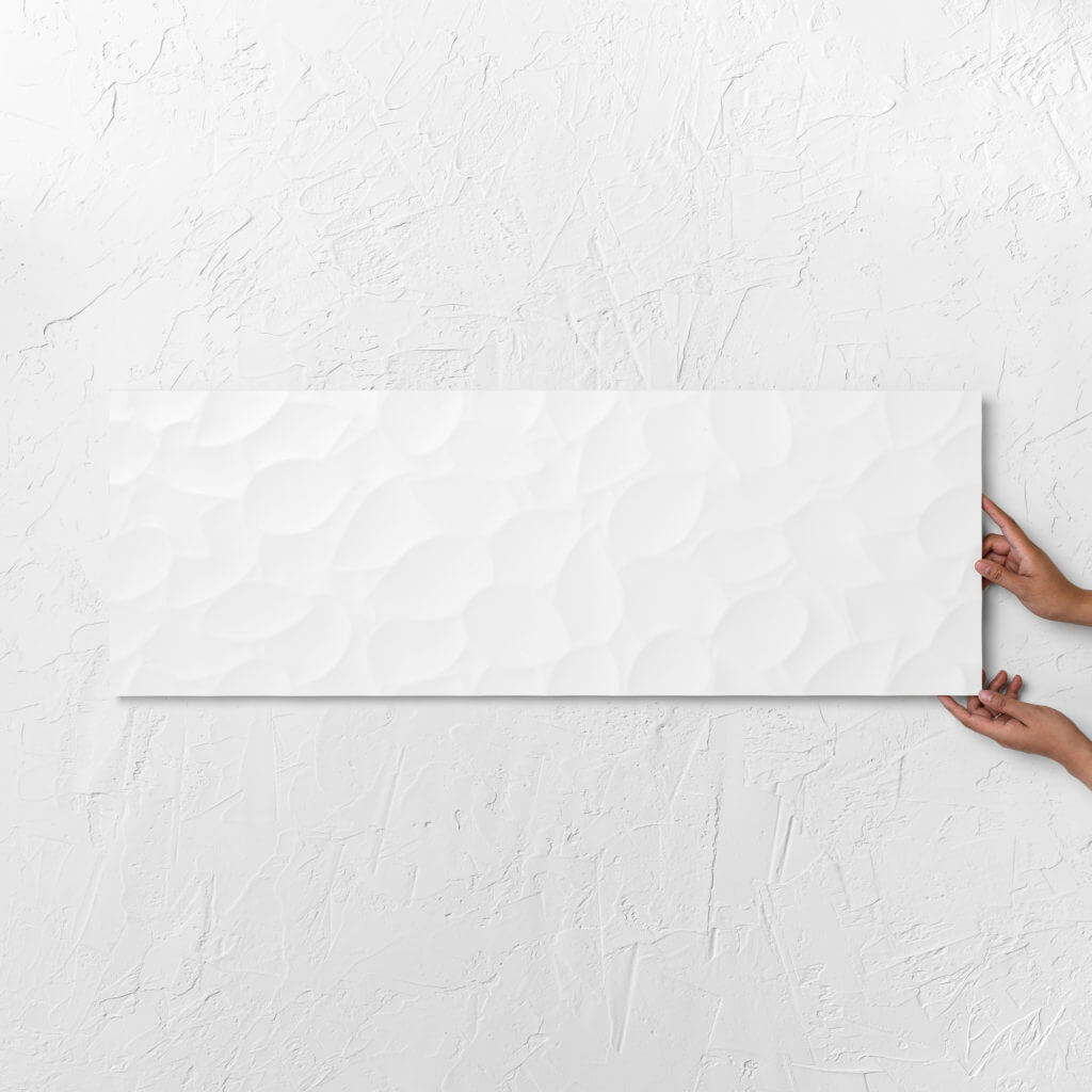 Genesis Leaf White 350x1000mm - Online Tile