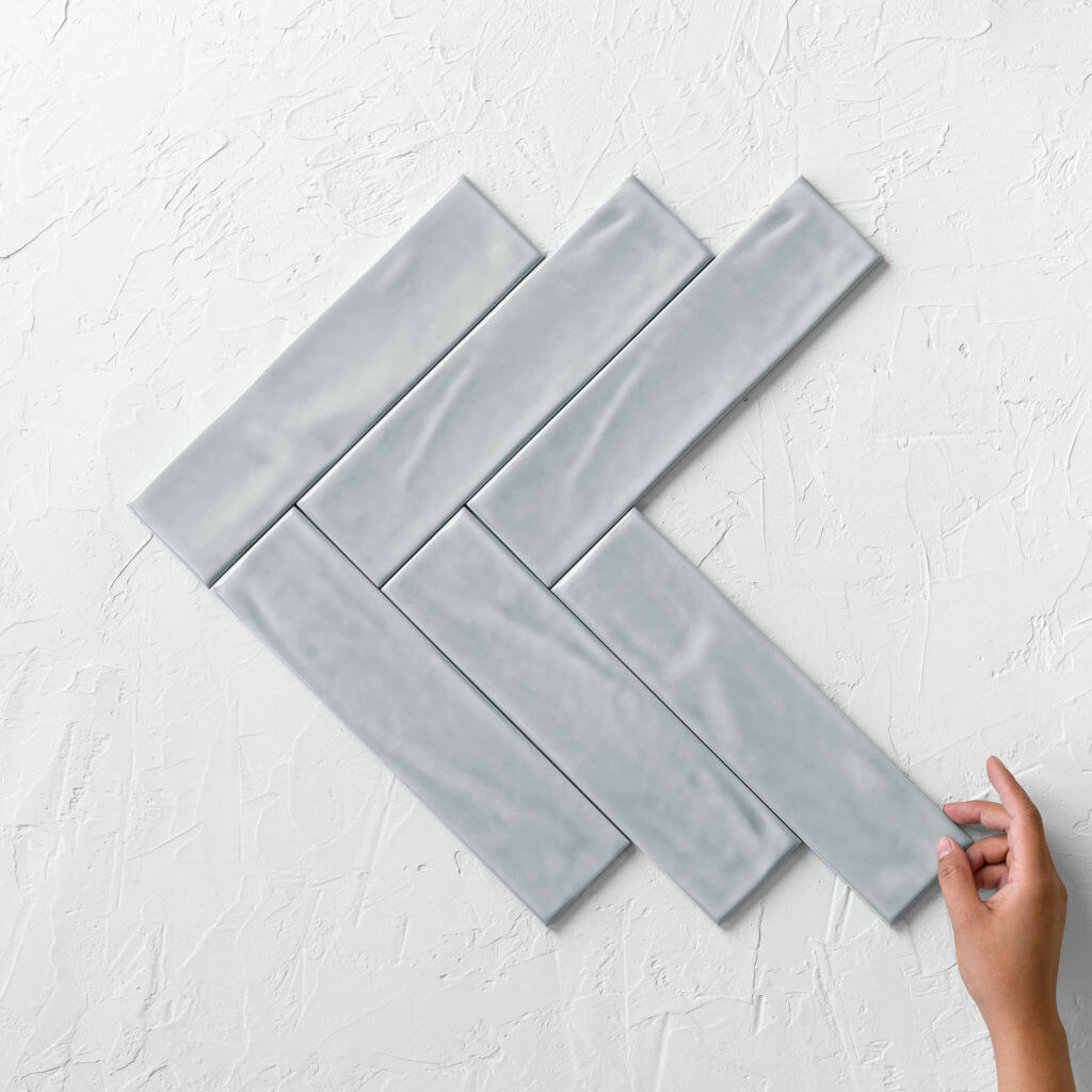 Pasha Light Blue Gloss 75x300mm - Online Tile