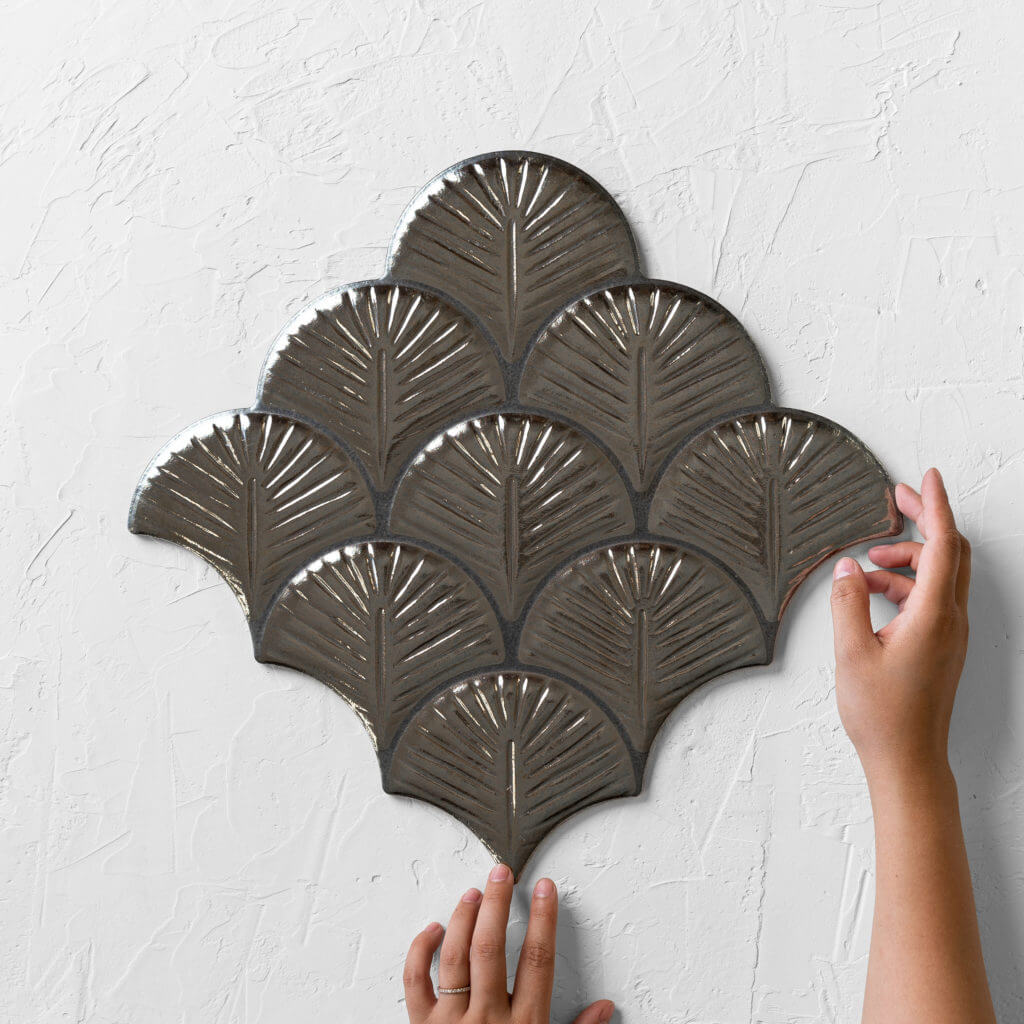 Scale Shell Gold 300x300mm - Online Tile