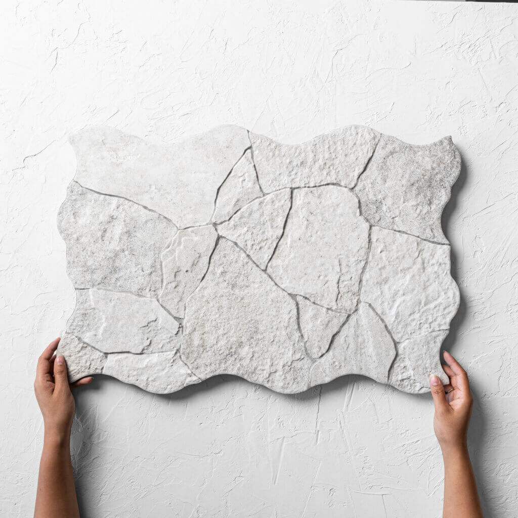 Borgogna White Flagstone 440x660mm - Online Tile